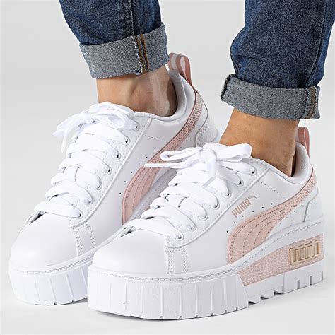 Puma - Baskets Femme Mayze Wedge 386273 White Rose Quartz ...