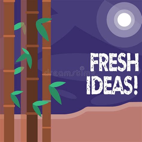 Word Writing Text Fresh Ideas Business Concept For Thought Or Suggestion As To A Possible