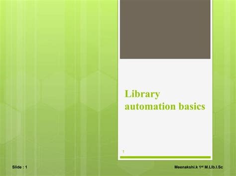 An Introduction to Library Automation | PDF