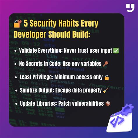 cybersecurity devsecops codingtips developerhabits securecoding