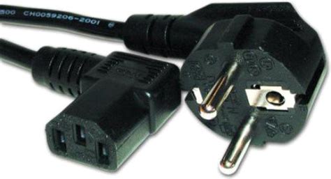 Кабель живлення для ПК кутовий Mark 0 75mm On Cable Cee 7 7 євровилка Iec C13 під кутом 90