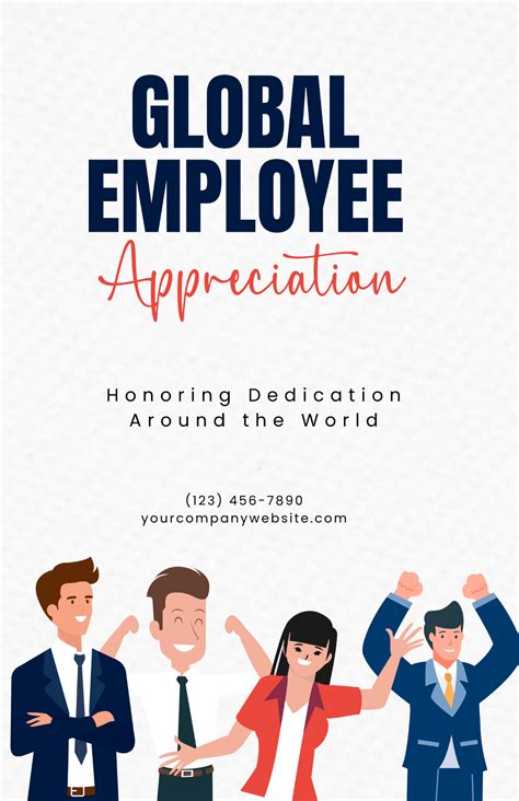 Free Employee Poster Templates Editable And Printable