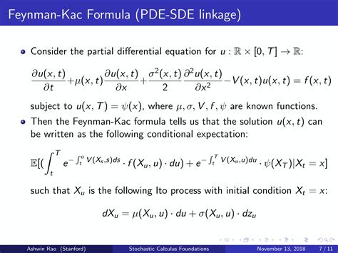 Overview Of Stochastic Calculus Foundations Pdf Physics Science