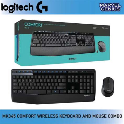 Logitech Mk345 Wireless Keyboard Mouse Lazada