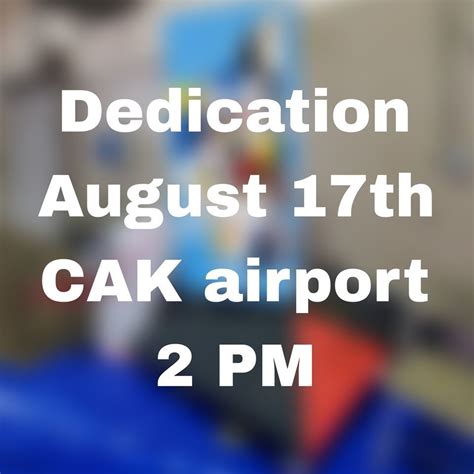CAK Wing Sculpture dedication, Akron-Canton Airport (CAK), Lake Cable, August 17 2023 | AllEvents.in