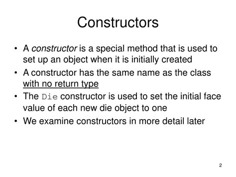 Ppt Classes Encapsulation Methods And Constructors Powerpoint