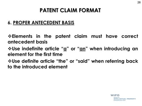 Patent Claim Format And Types Of Claims Pdf