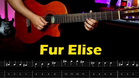 Learn How To Play Fur Elise On Guitar Beethoven Easy Guitar Tab