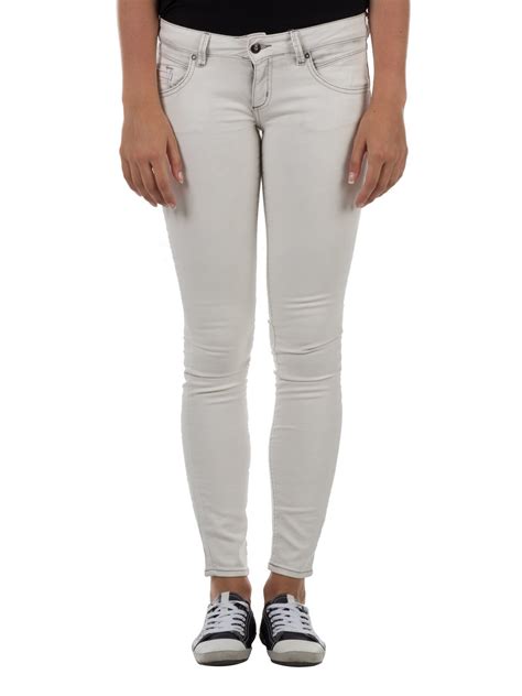 Colins - 044 Karl Slim Fit Düşük Bel Düz Paça Beyaz Jean Pantolon