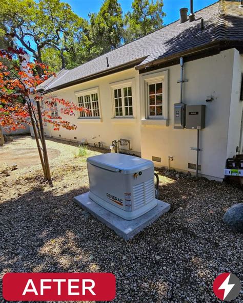 Power Generator Installation in Atherton, California