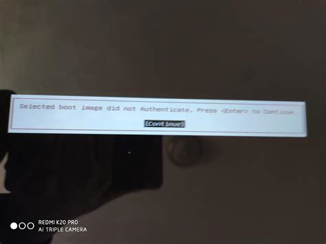 When Trying To Boot From A Live USB For Manjaro It Said Selected Boot Image Does Not