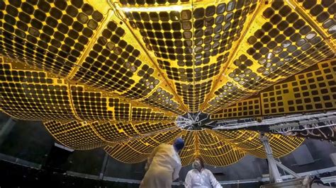 Lucys Gigantic Solar Panels Unfurl During Testing Video Cnet