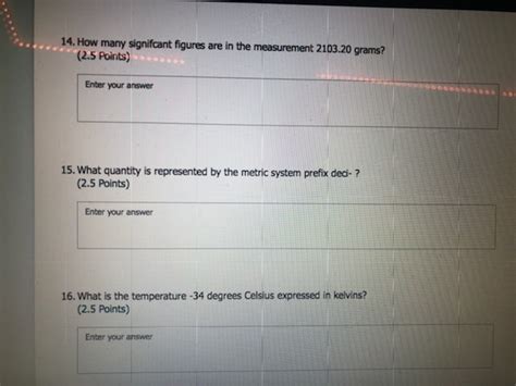 Solved 14 How Many Signifcant Figures Are In The