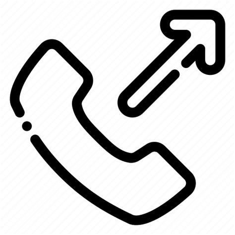 Call Phone Outgoing Communication Telephone Icon Download On Iconfinder