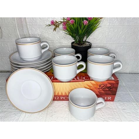 Jual Cangkir Set Kramik Lis Putih Set Cangkir Kramik Lis Putih Shopee Indonesia