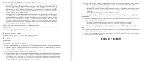 Solved Problem Adapted From Applied Predictive Modeling By