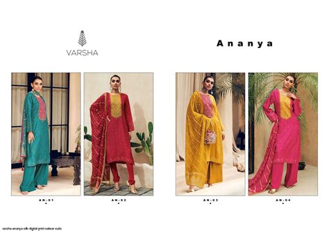 Varsha Ananya Silk Digital Print Salwar Suits