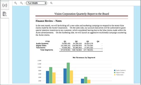 Adding A Management Report To A Reference Doclet