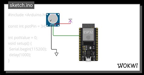 đọc Giá Trị Biến Trở Wokwi Esp32 Stm32 Arduino Simulator