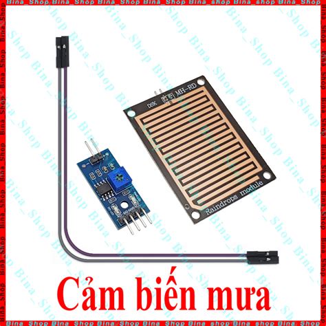module cảm biến mưa cho arduino kèm cáp shopee việt nam