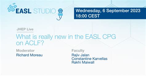 What Is Really New In The Easl Cpg On Aclf Easl The Home Of Hepatology