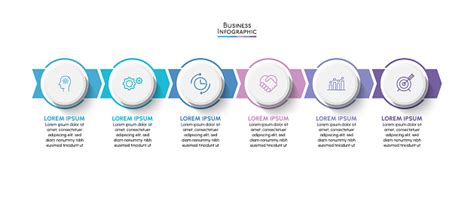 비즈니스 데이터 시각화 추상 배경 템플릿을 위해 설계된 타임 라인 인포 그래픽 아이콘 0명에 대한 스톡 벡터 아트 및 기타 이미지 0명 6 개념 Istock