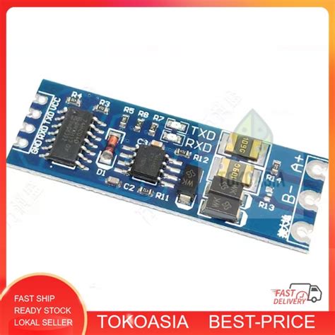 Jual Microcontroller TTL To RS485 Adapter Module 485 To Serial Port UART Level Mutual Transfer