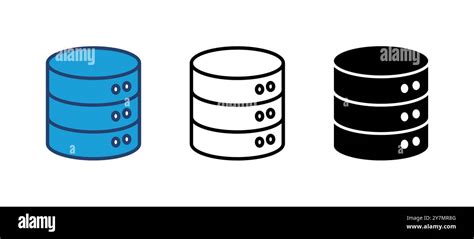 database icon vector database vector icon stock vector image and art alamy