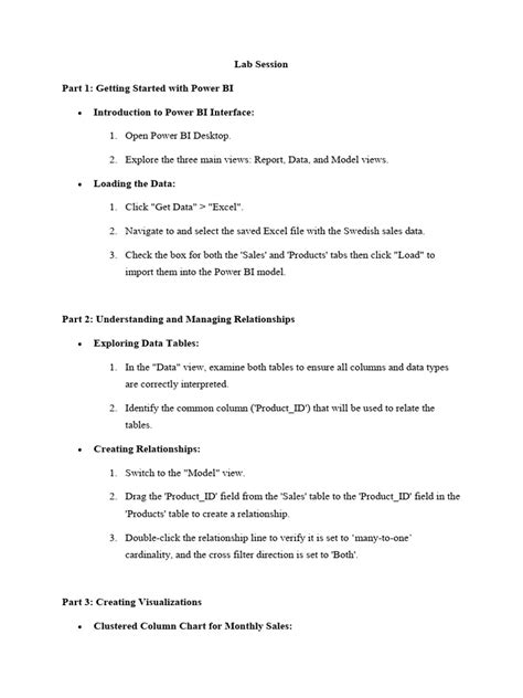 Power Bi Practice Pdf Microsoft Excel Computing