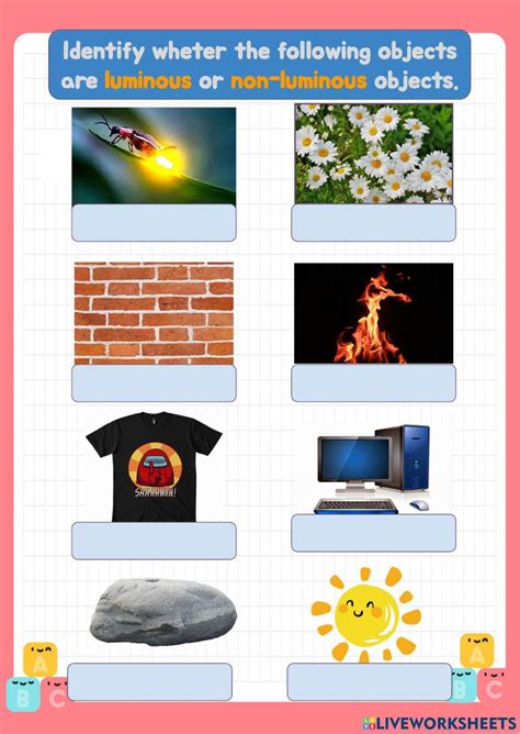 Luminous And No Free Interactive Worksheets 1337681