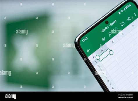 New York Usa August 20 2023 Header Of Microsoft Excel Mobile App