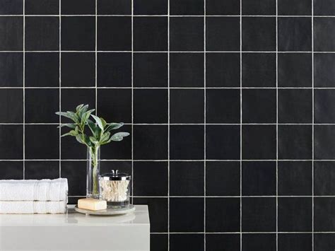 Zellige Caviale Black Ceramic Tile Black Ceramic Tiles Ceramic Tiles