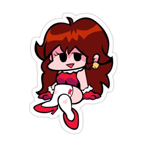 Friday Night Funkin Christmas Girlfriend Sticker By Migi Desu Gf Fnf