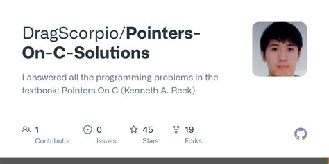 GitHub DragScorpio Pointers On C Solutions I Answered All The Programming Problems In The