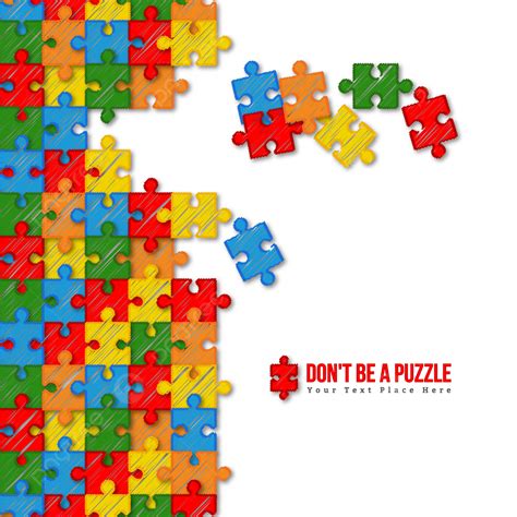 Puzzle Design Vector Art PNG Colorful Free Vector Puzzle Border Design Colorful Multi Color