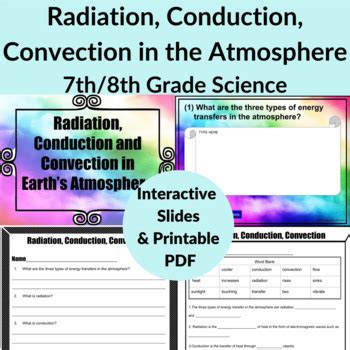 Digital Print Radiation Conduction Convection Video Questions Quiz Th Th