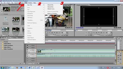 การใสตวหนงสอ Title และ แถบตางๆ ใน โปรแกรม Adobe Premiere Pro CS Thai court