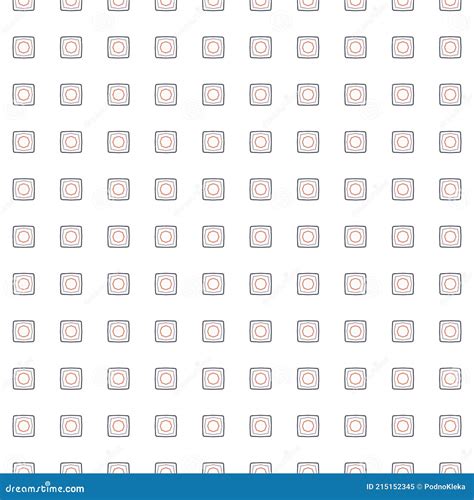 Outline Seamless Geometric Pattern Minimalistic Mesh Grid Texture