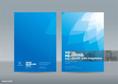 책 표지 템플릿을 위한 파란색 그라데이션 배경에 있는 추상적인 투명한 흰색 꽃잎 0명에 대한 스톡 벡터 아트 및 기타 이미지