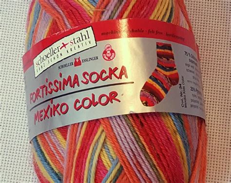Sock Yarn Self Patterning 50g Ball Of Schoeller And Stahl Fortissima