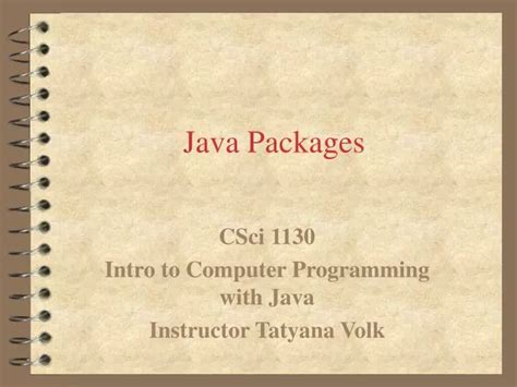 Ppt Java Packages Powerpoint Presentation Free Download Id6959628