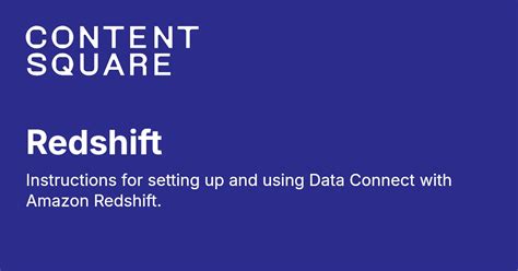 redshift data connect