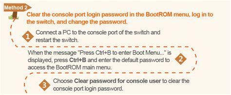 recovering the console ssh stelnet web system bootrom password on s
