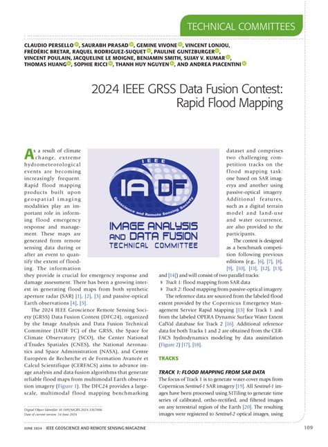 Pdf 2024 Ieee Grss Data Fusion Contest Rapid Flood Mapping Technical Committees