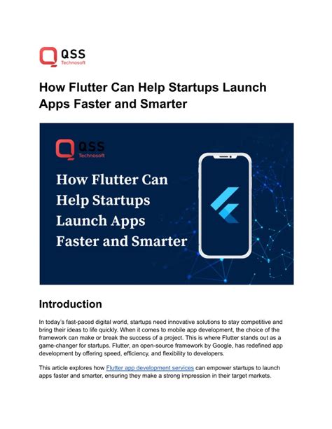 Ppt How Flutter Can Help Startups Launch Apps Faster And Smarter Powerpoint Presentation Id