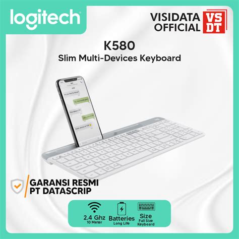 Jual Logi Tech K580 Keyboard Slim Multidevice Wireless Usb And Bluetooth