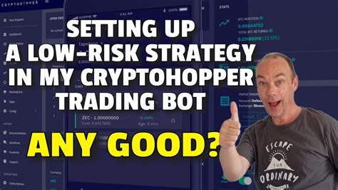 Cryptohopper Setting Up A Low Risk Strategy Trading Bot Results Youtube