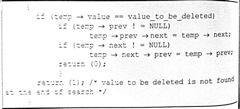 Solved Given Below Is A C Program For Deleting An Element Chegg Com