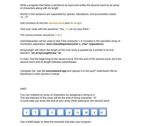 Solved Write A Program That Takes A Sentence As Input And