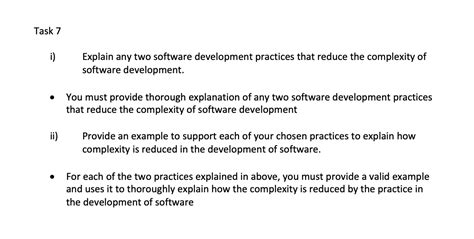 Solved Task 7 I Explain Any Two Software Development
